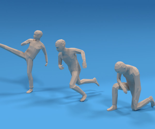 ArtStation - Low Poly Kids Collection Vol 4 | Resources