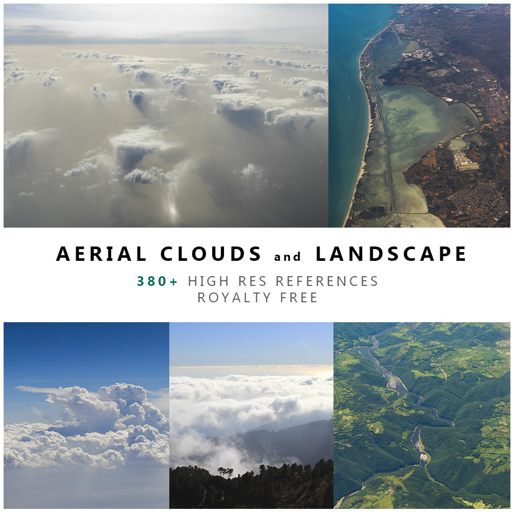 ArtStation - Aerial CLOUDS and LANDSCAPES Texture PACK | Resources