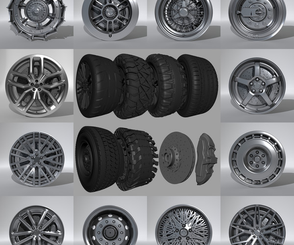 ArtStation - Pack: Rims and Rubber. | Resources