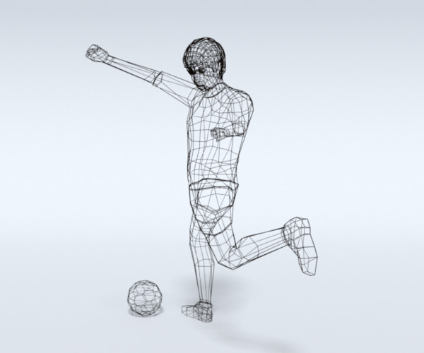 ArtStation - Low Poly Kid Playing Football | Resources