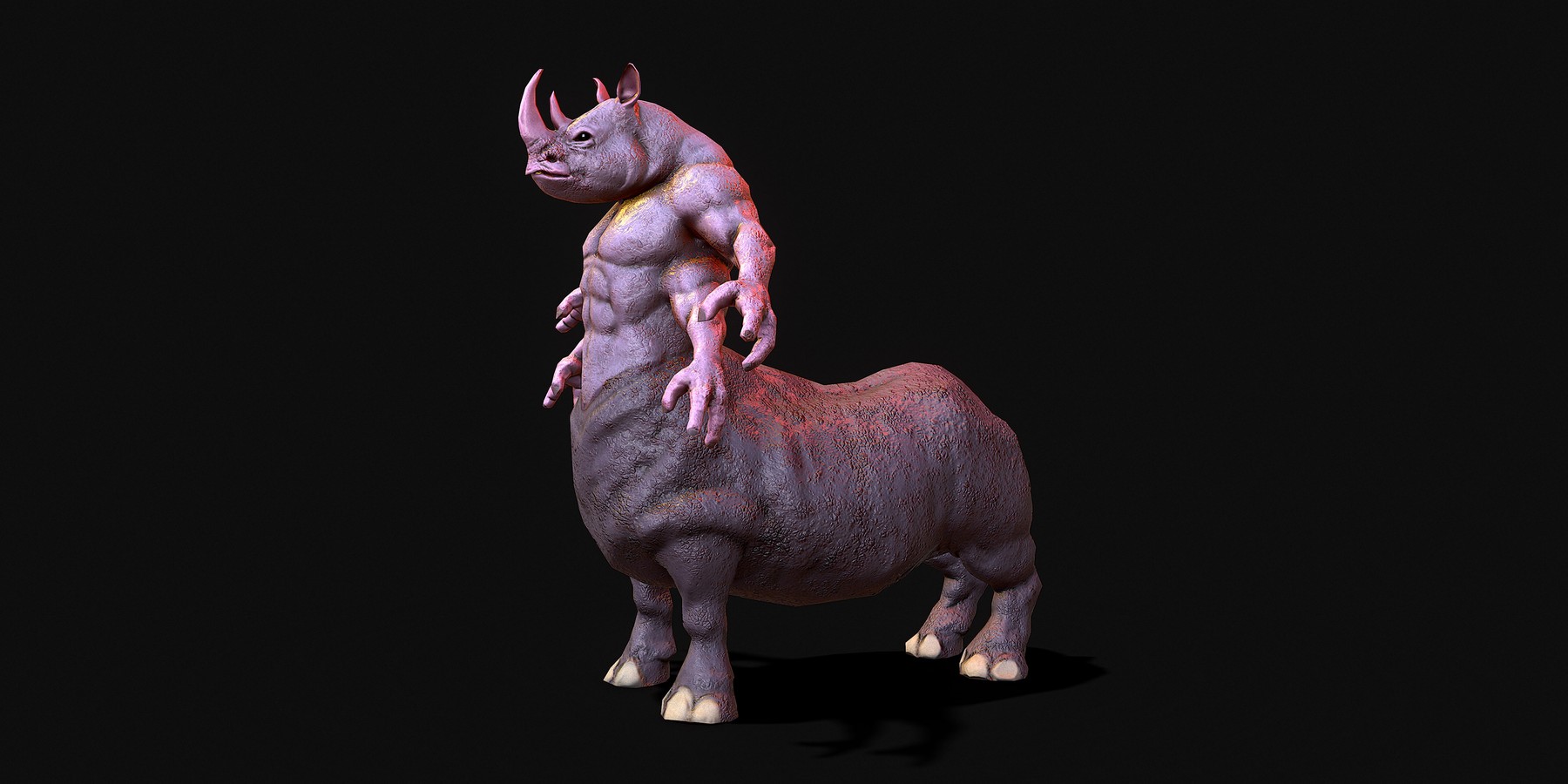 ArtStation - Warrior Rhino | Game Assets