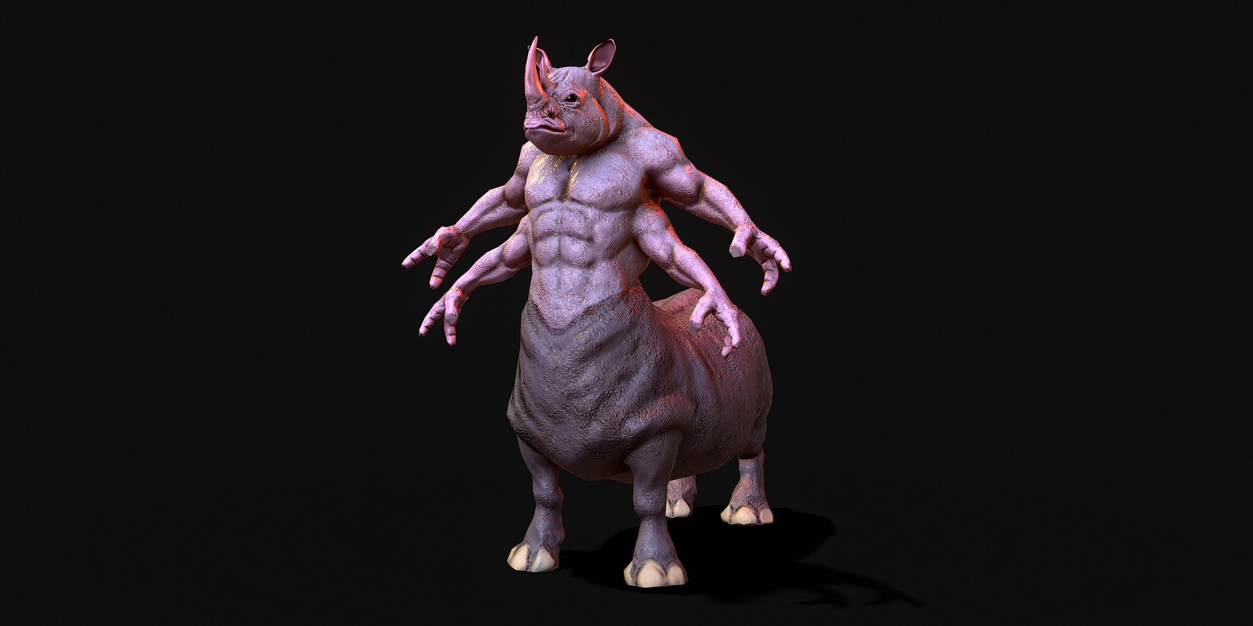 ArtStation - Warrior Rhino | Game Assets