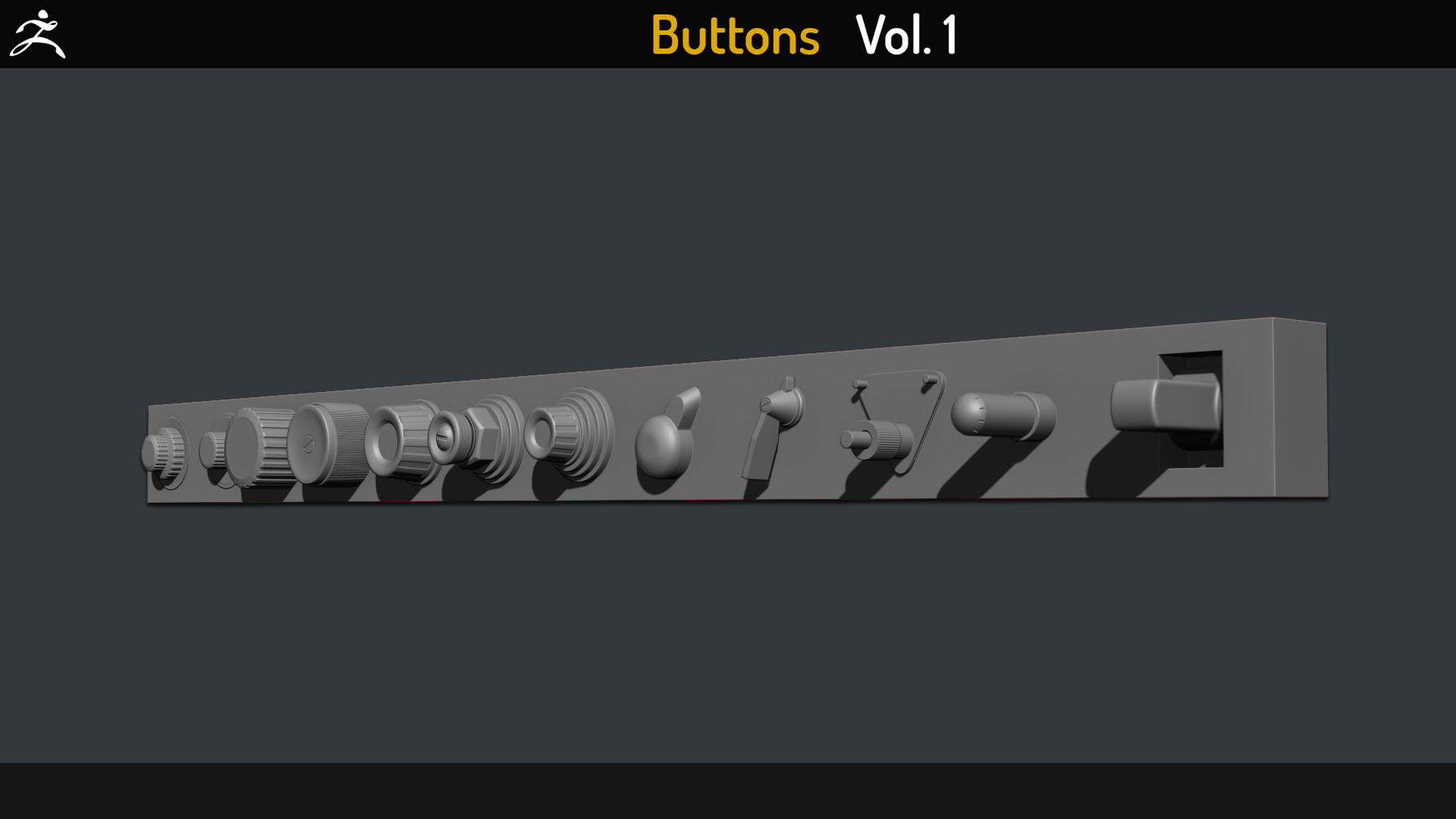 ArtStation - Buttons IMM Brush Vol.1 | Brushes