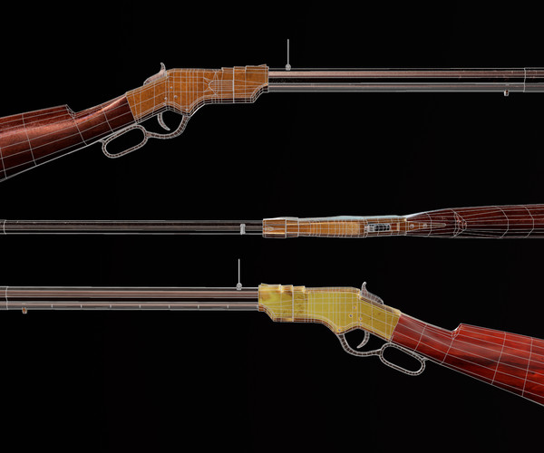 ArtStation - Henry Rifle 1860 game ready model | Resources