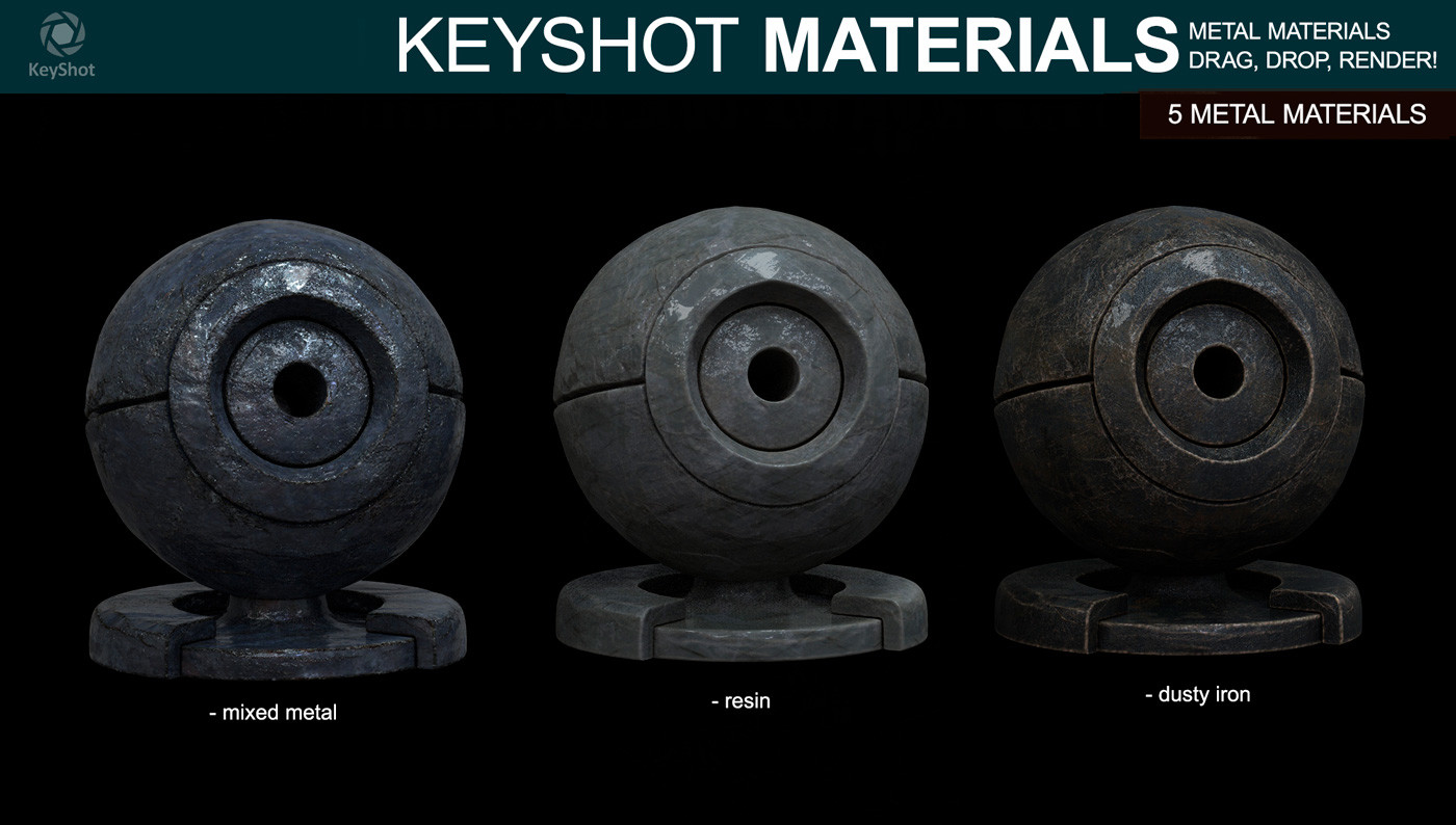 ArtStation - Metal Materials for Keyshot (Part 3) | Resources