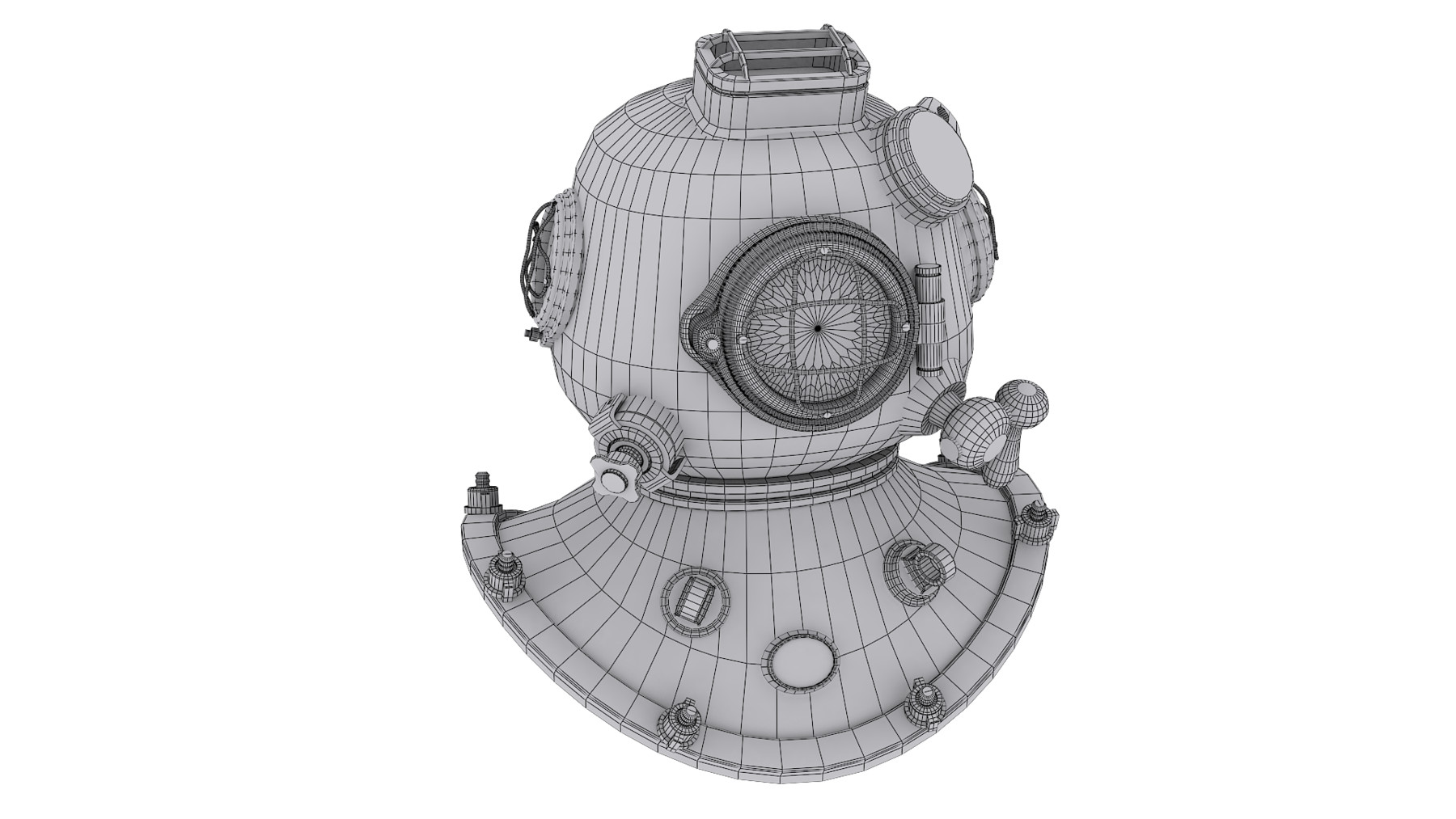 ArtStation - Diving Helmet Realtime Model | Game Assets