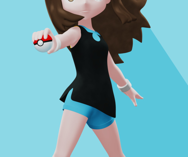 ArtStation - (Pokemon)-Green Trainer Blender rig | Resources