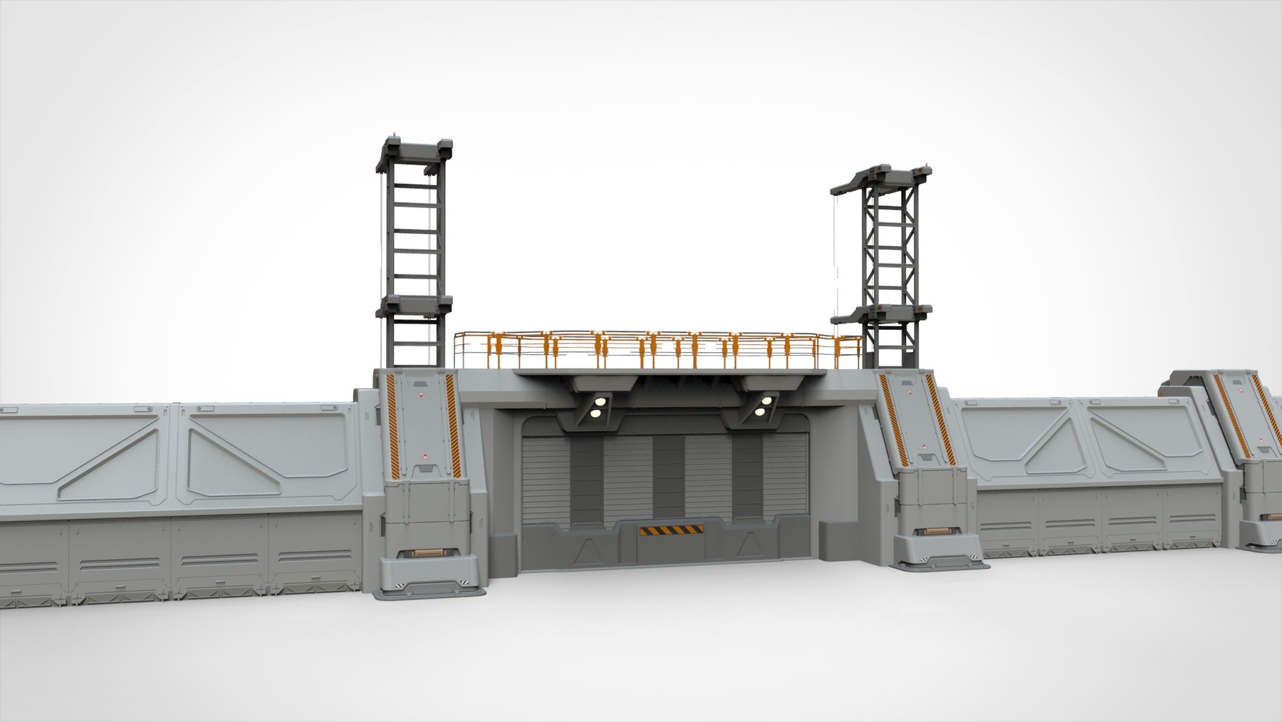 ArtStation - sci-fi Wall 3 | Resources