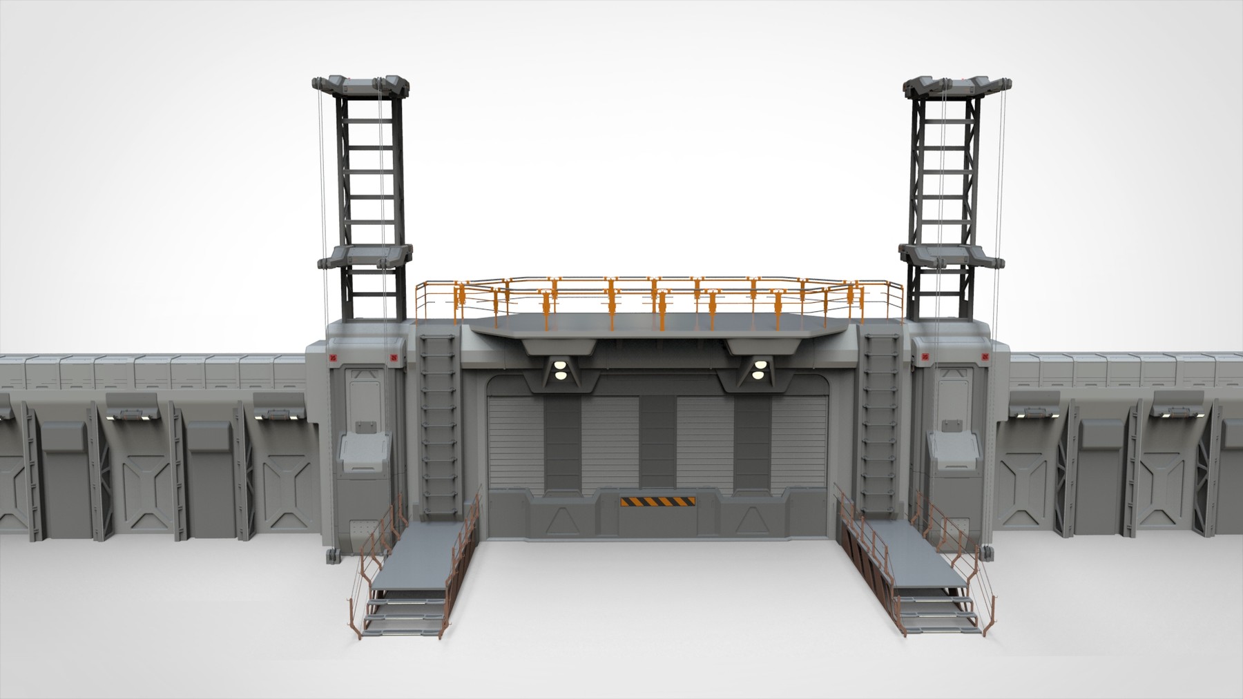 ArtStation - sci-fi Wall 3 | Resources