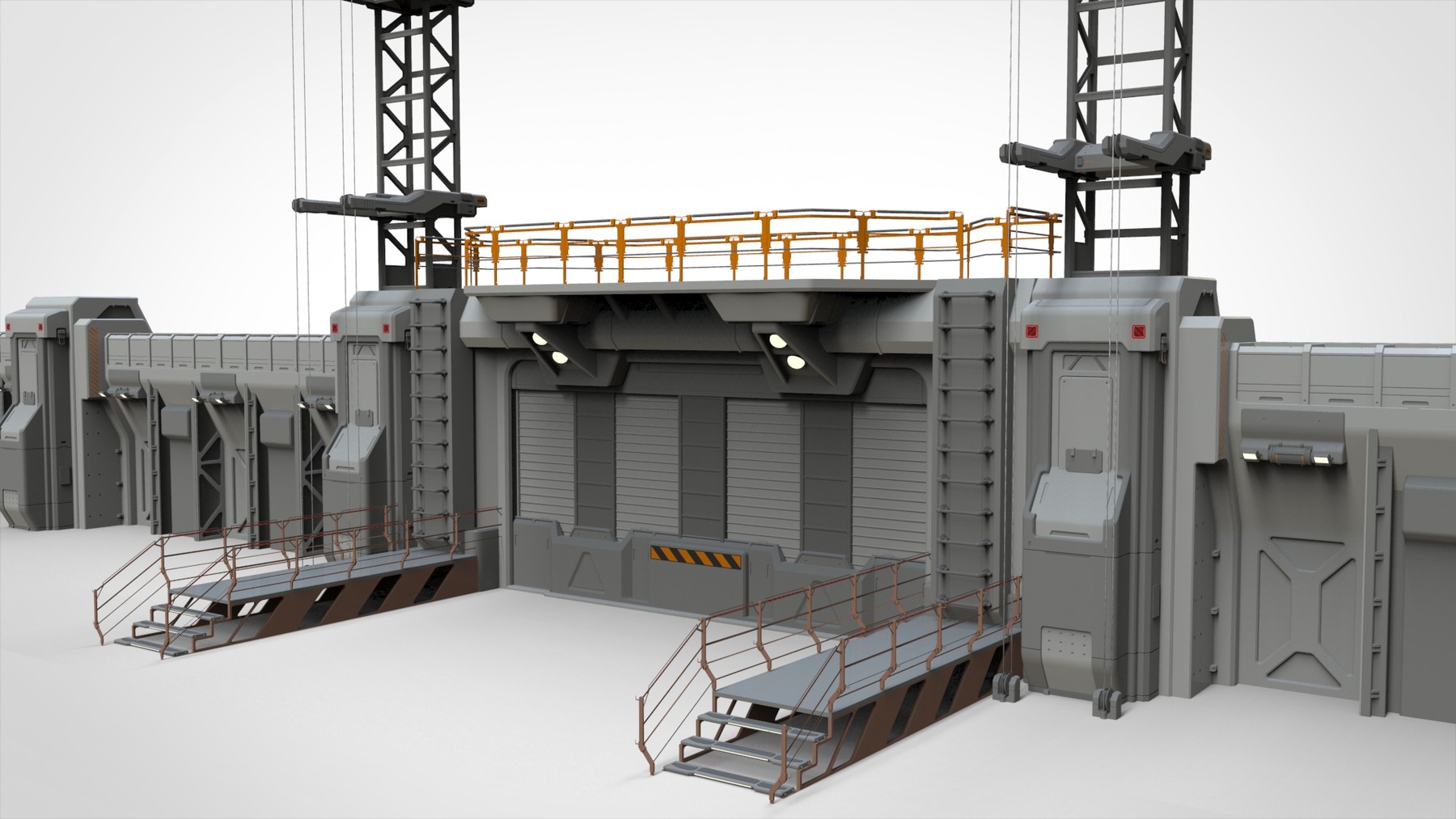 ArtStation - sci-fi Wall 3 | Resources