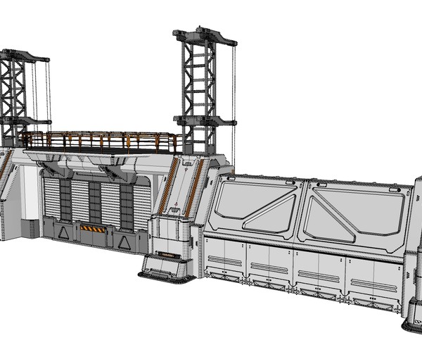 ArtStation - sci-fi Wall 3 | Resources