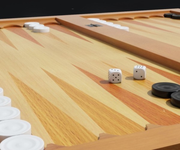 ArtStation - Backgammon 3D Model | Resources