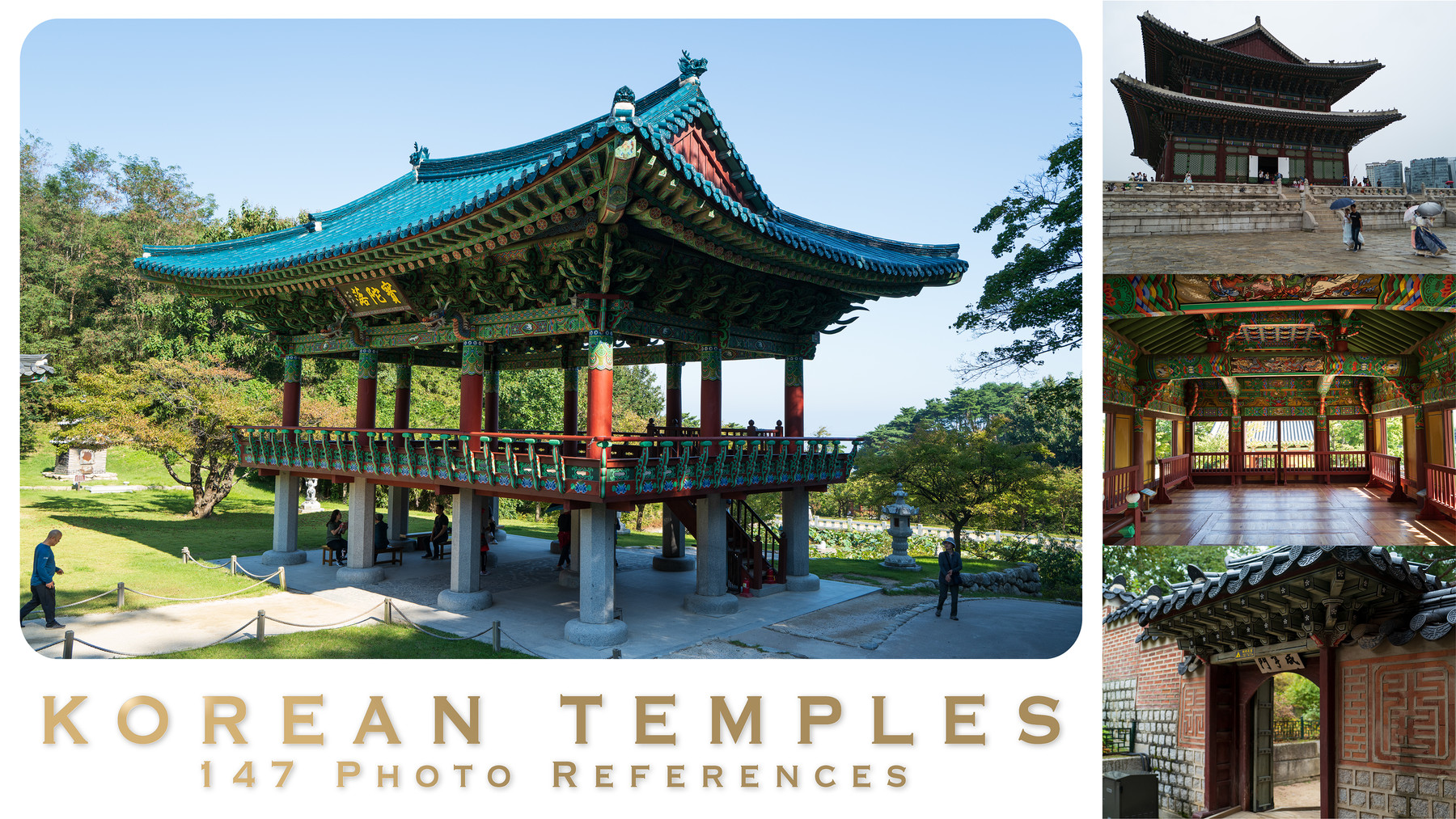 ArtStation - KOREAN TEMPLES - 147 Photo Reference Pack | Resources