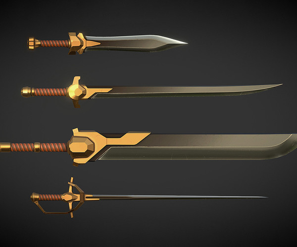 ArtStation - SciFantasy Sword Pack 1 | Game Assets