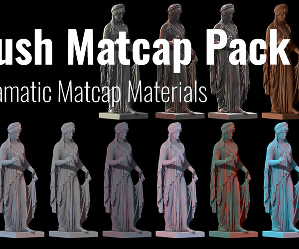 ArtStation - Zbrush Matcap Materials Pack One | Resources