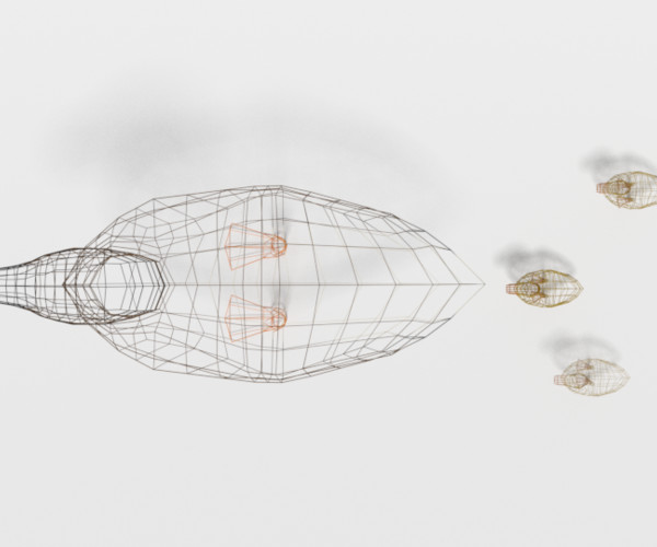 ArtStation - Low Poly Cartoon Gadwall Duck | Resources