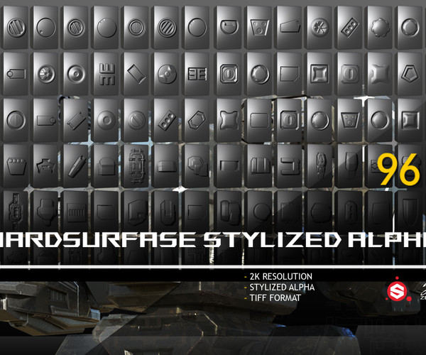 ArtStation - HARDSURFACE_STYLIZED_ALPHA_96 | Resources
