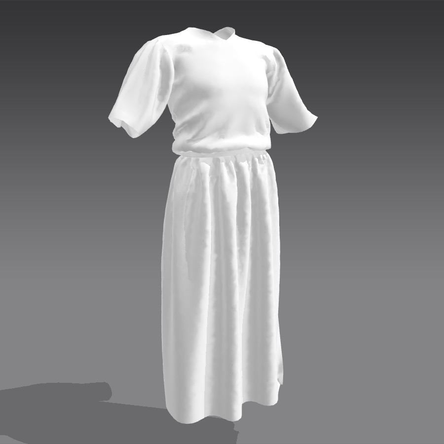 ArtStation - Robes - Basic Gown - Marvelous Designer Resource | Resources