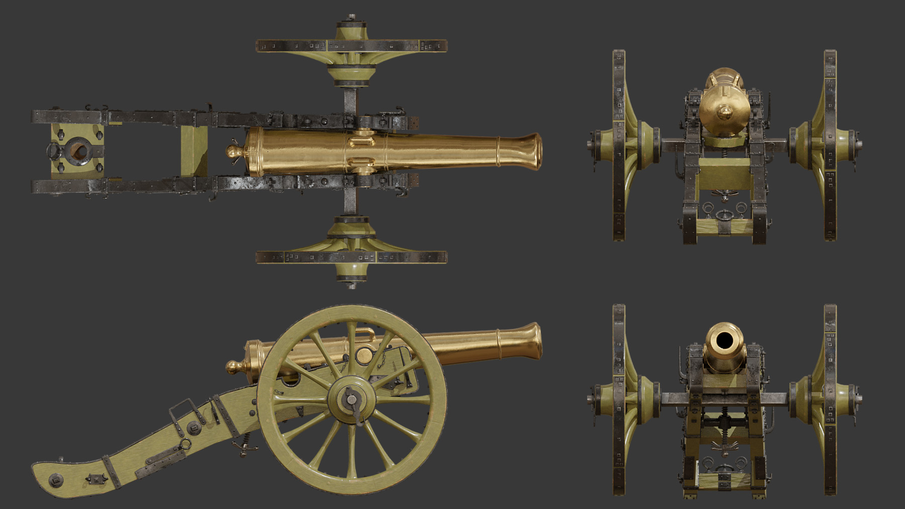 ArtStation - French Napoleonic Cannon | Game Assets