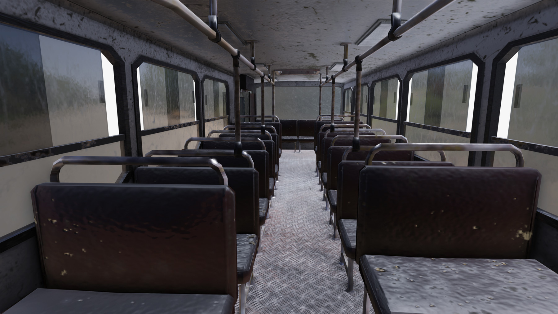 ArtStation - Old Bus - PBR | Game Assets