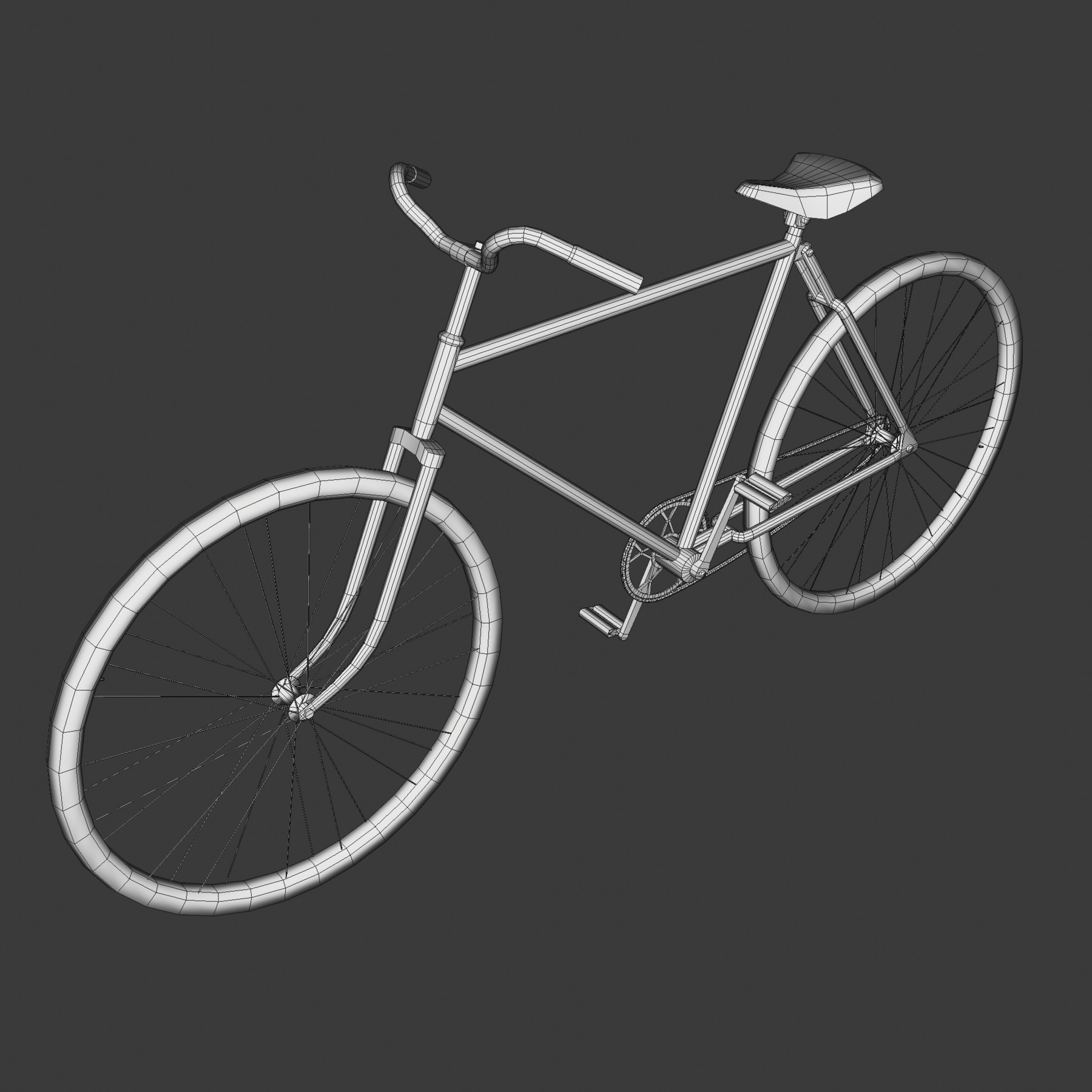 ArtStation - Game-ready Retro Bicycle Green | Game Assets