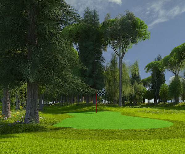 ArtStation - Golf Course 01 | Game Assets