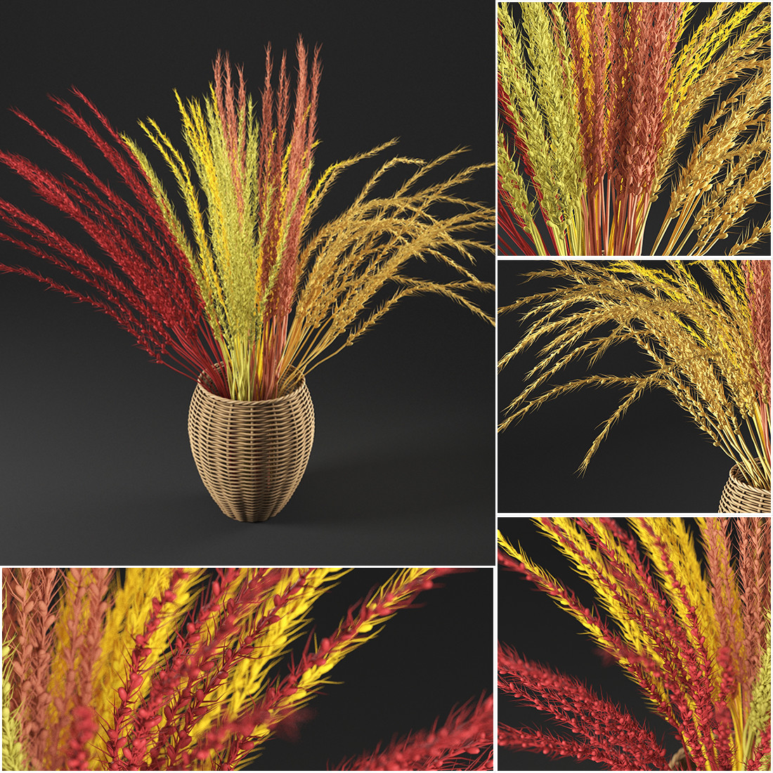 ArtStation - dry decorative plant | Resources