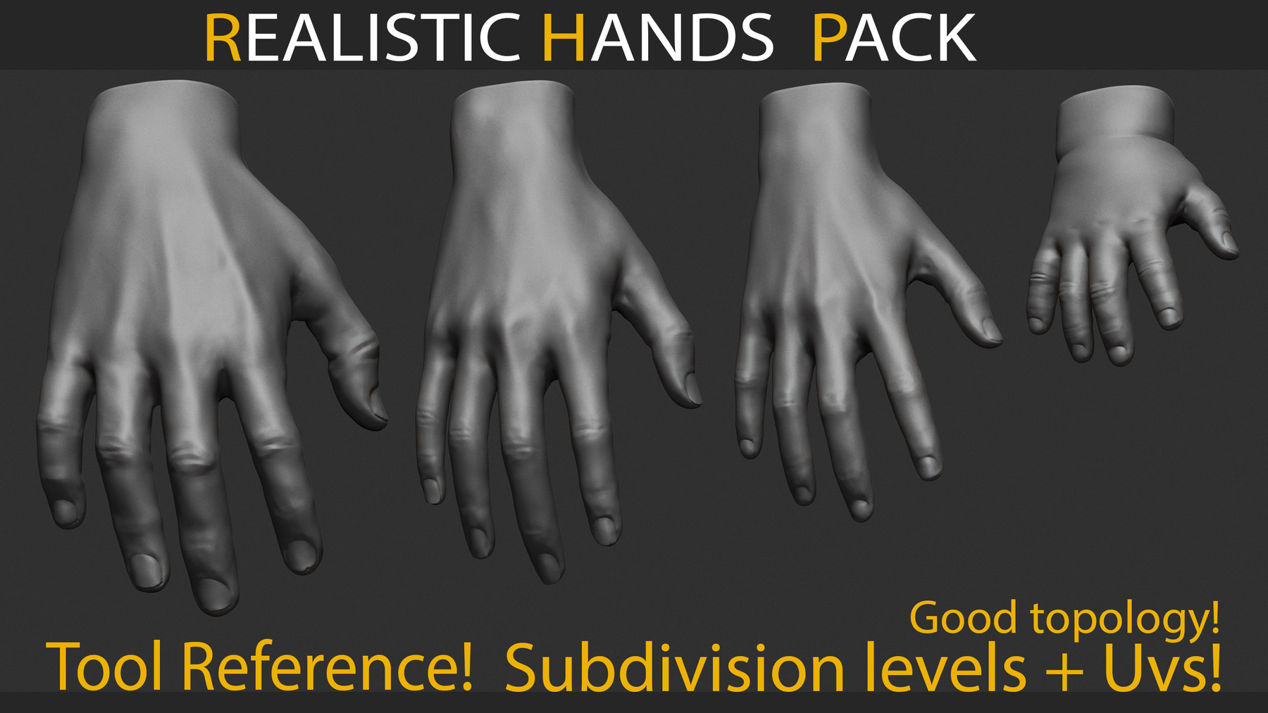 ArtStation - Realistic Hands Pack | Resources