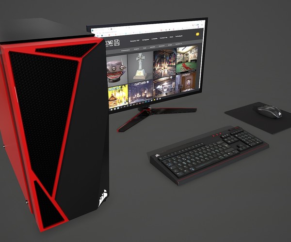 ArtStation - 5 Piece Game Ready PBR PC Equipment | Game Assets