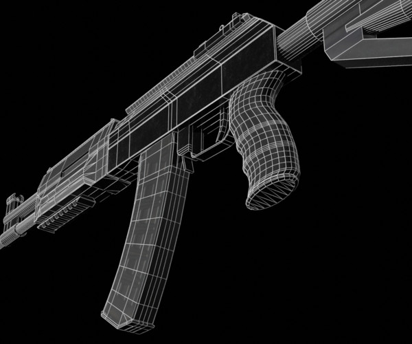 ArtStation - AK-12 low poly 3D model | Resources