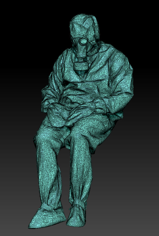 ArtStation - Soviet Liquidator of nuclear accident of Chernobyl sitting ...