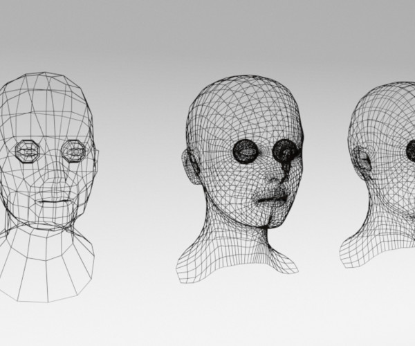 ArtStation - Low Poly Woman Heads | Resources