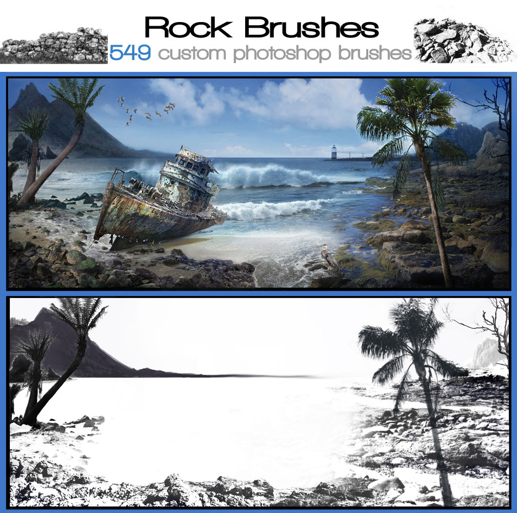 ArtStation - Rock Brushes | Brushes