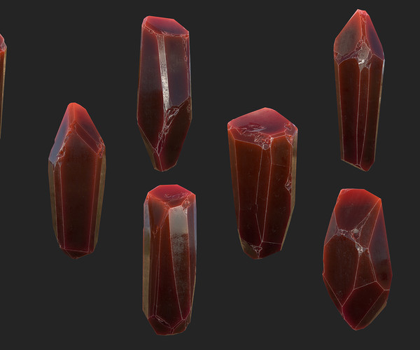 ArtStation - Elementary Crystal Asset Pack | Game Assets