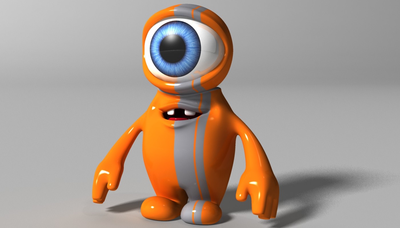 ArtStation - Orange Alien Rigged | Resources