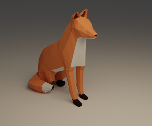 ArtStation - Low poly fox | Resources