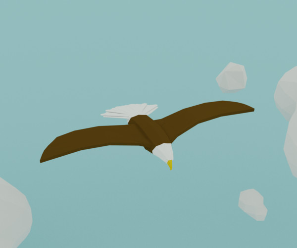 ArtStation - Low poly eagle | Resources