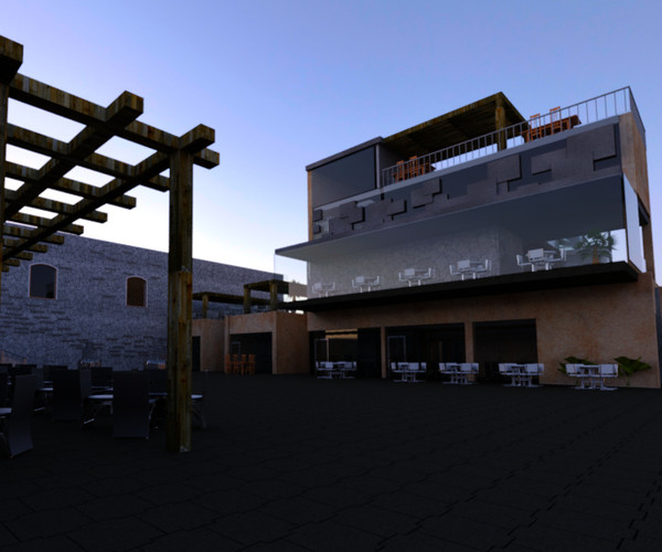 ArtStation - Revit Restaurant & Cafe | Resources