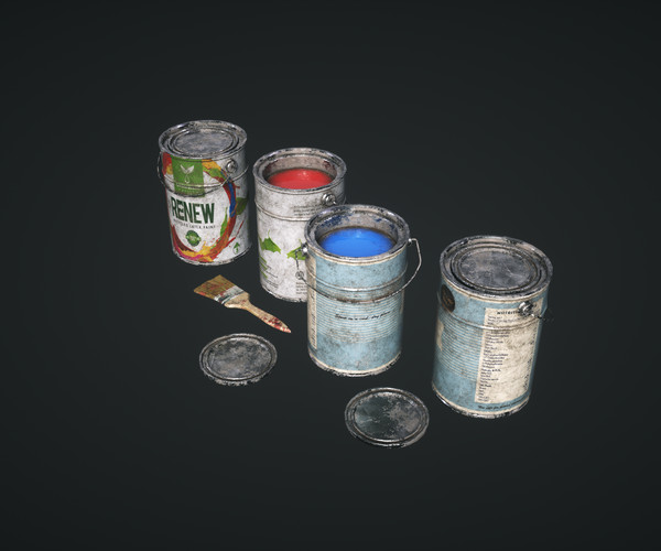 ArtStation - Cans Paint | Game Assets