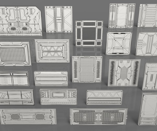 ArtStation - Sci-Fi Panels - 20 pieces - Collection - 1 | Resources