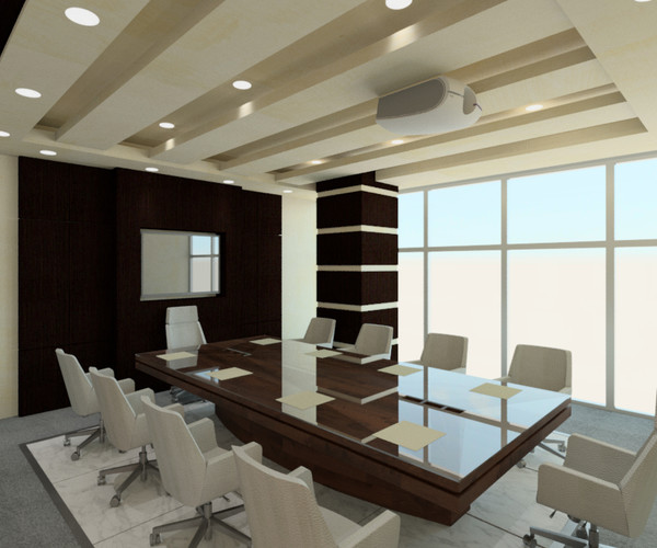 ArtStation - Revit Office interior design 3D model | Resources