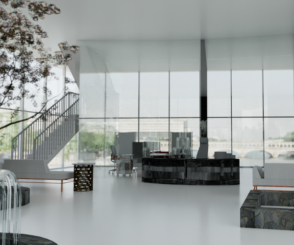 ArtStation - 3D Revit Office building interior design | Resources