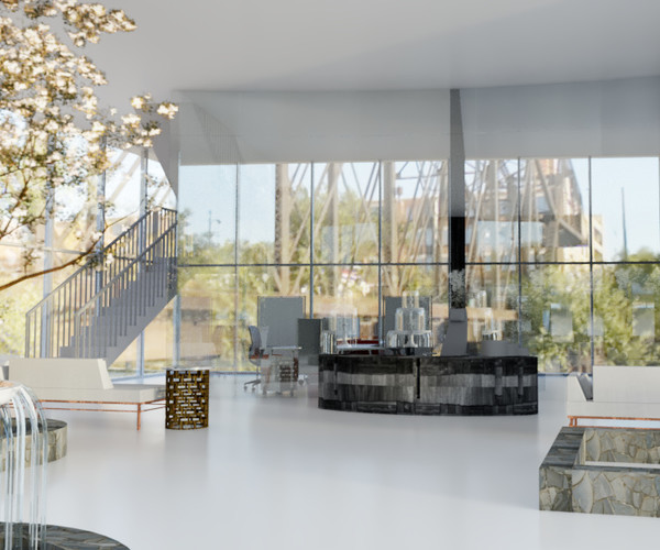 ArtStation - 3D Revit Office building interior design | Resources