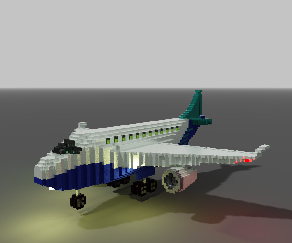 ArtStation - Voxel Airplane | Game Assets