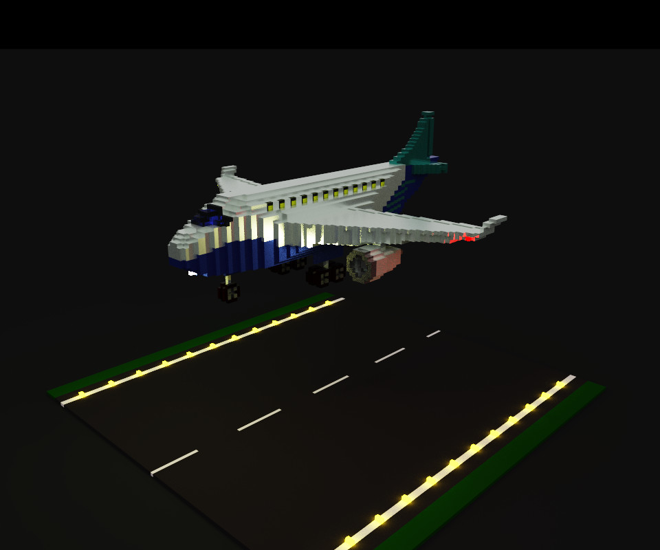 ArtStation - Voxel Airplane | Game Assets