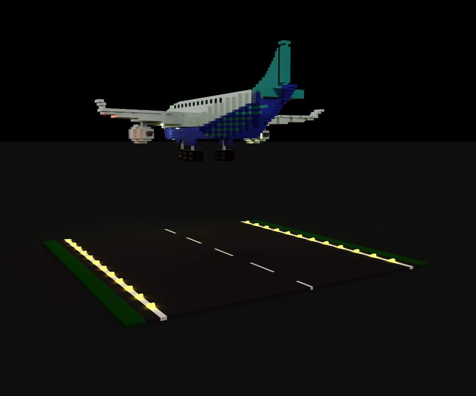 ArtStation - Voxel Airplane | Game Assets