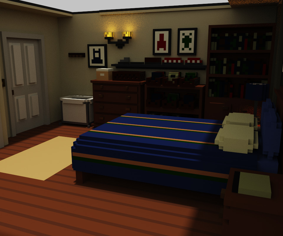 ArtStation - Voxel The Big Bang Theory House