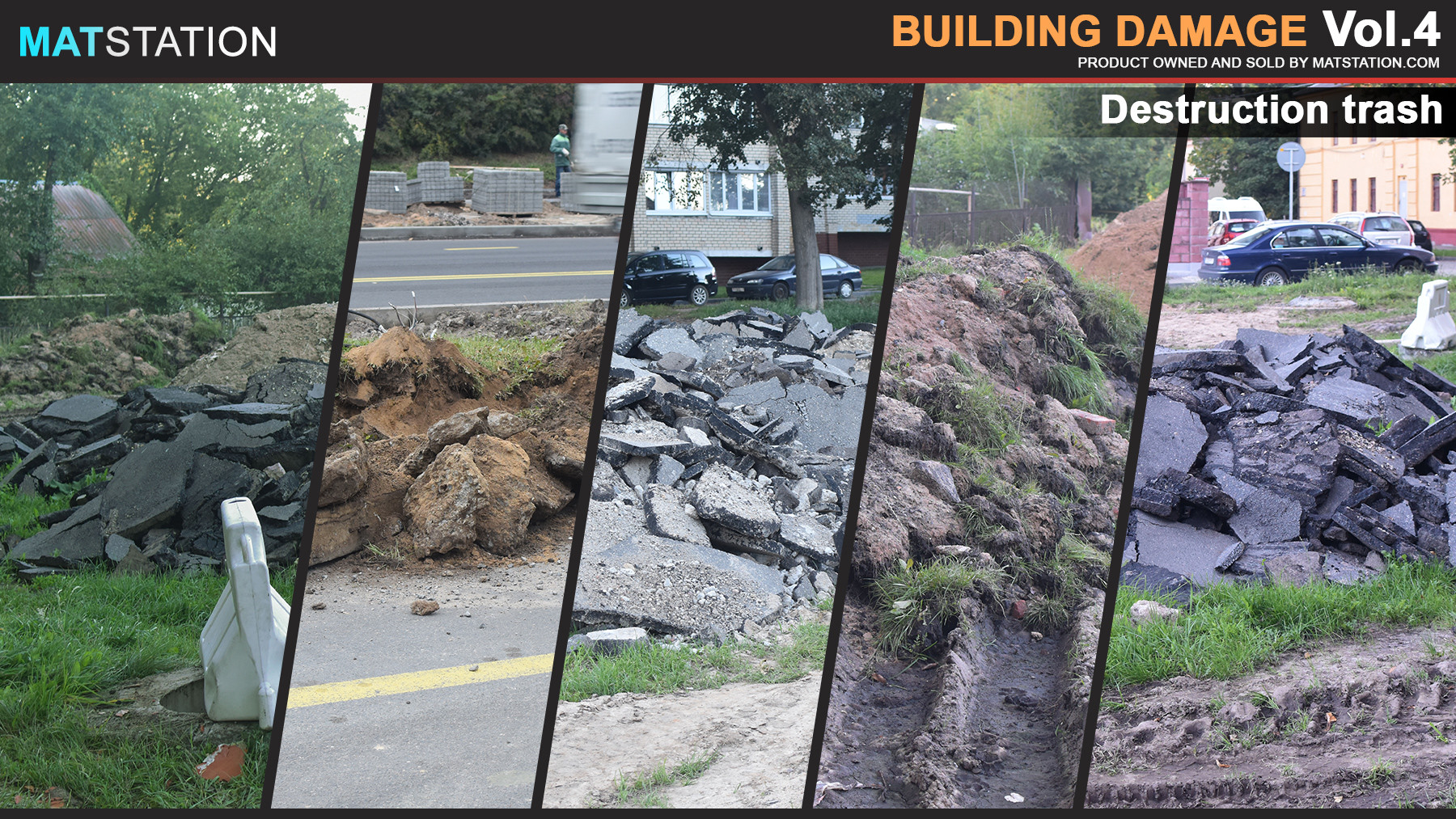 ArtStation - Photo Pack - Building Damage - Vol.4 | Resources