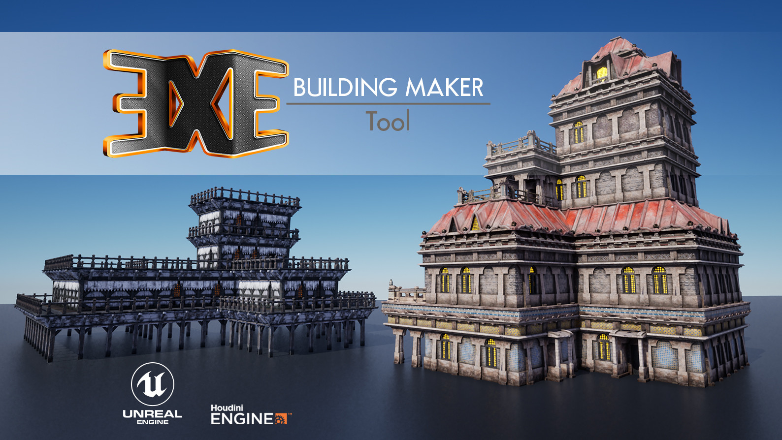ArtStation - EXE Building Maker Tool For UE | Game Assets