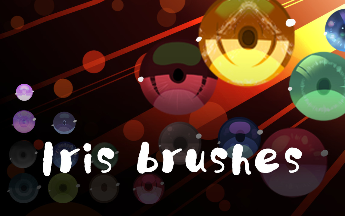 ArtStation - 【Free brush】Free cartoon eye / iris brush and PNG image ...